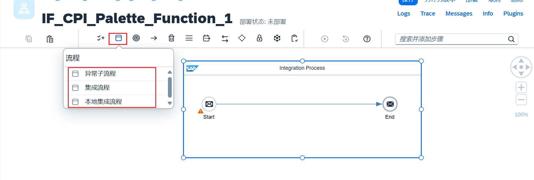 SAP CPI Palette Functions - 参与者、流程和事件 - 夜猫君